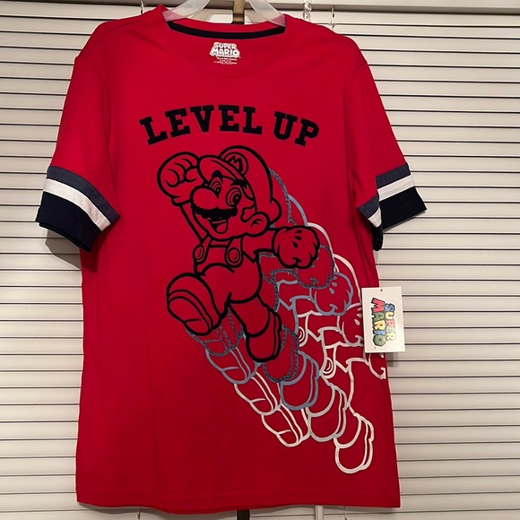 Nintendo | Shirts & Tops | Super Mario Level Up Shirt | Poshmark